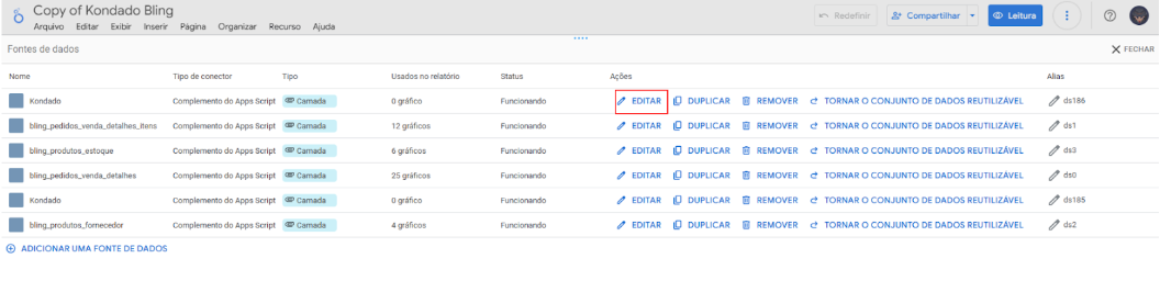 Conexão Looker Studio Via Kondado