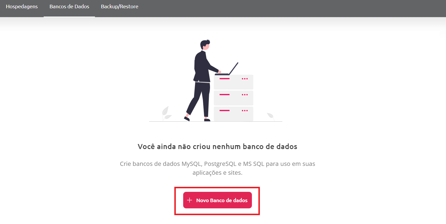 Criando um banco de dados PostgreSQL na Locaweb