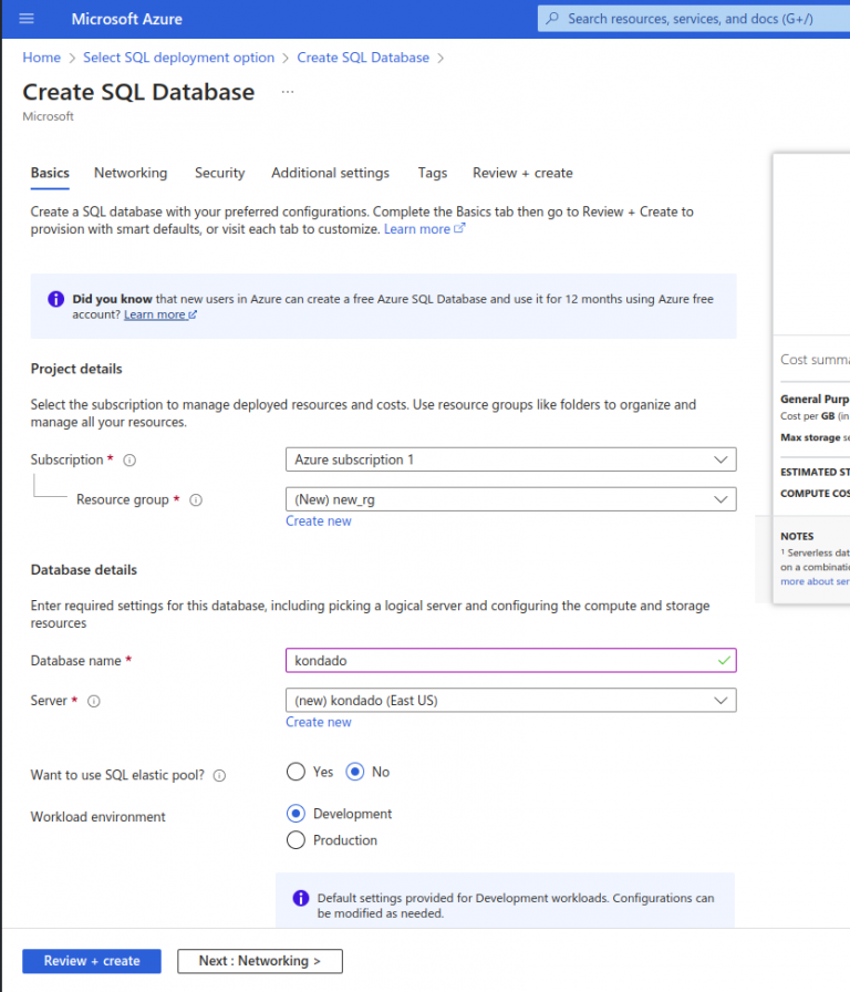 Como criar um data warehouse SQL Server na Azure (Azure SQL Database)