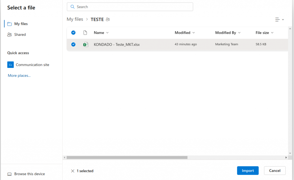 Conectando o Excel ao Power BI